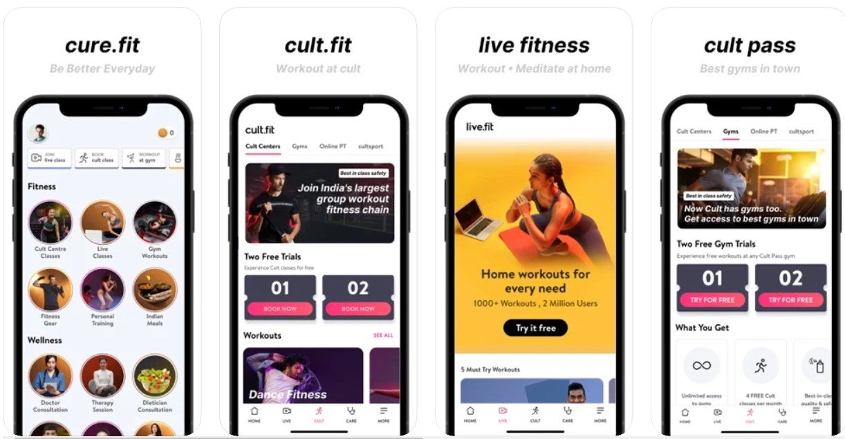 Cure Fit App Review: An awesome fitness app — Appedus App Review